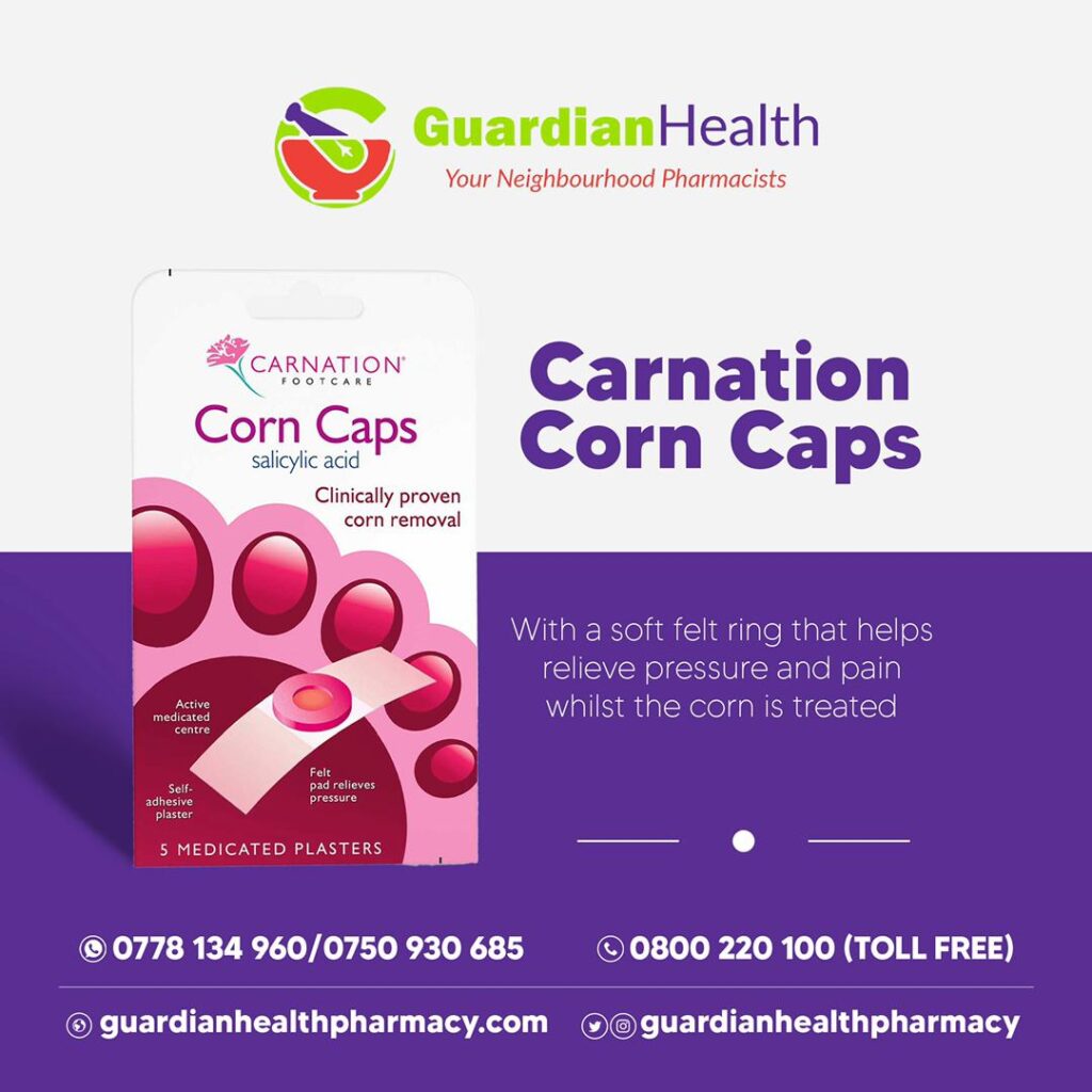 Carnation Corn Caps 5s Salicylic Acid – Guardian Health Pharmacy