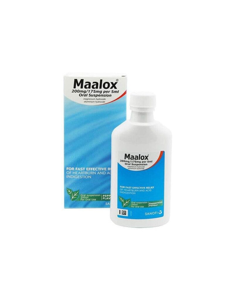 Maalox Oral Suspension Peppermint Flavour 250ml – Guardian Health Pharmacy